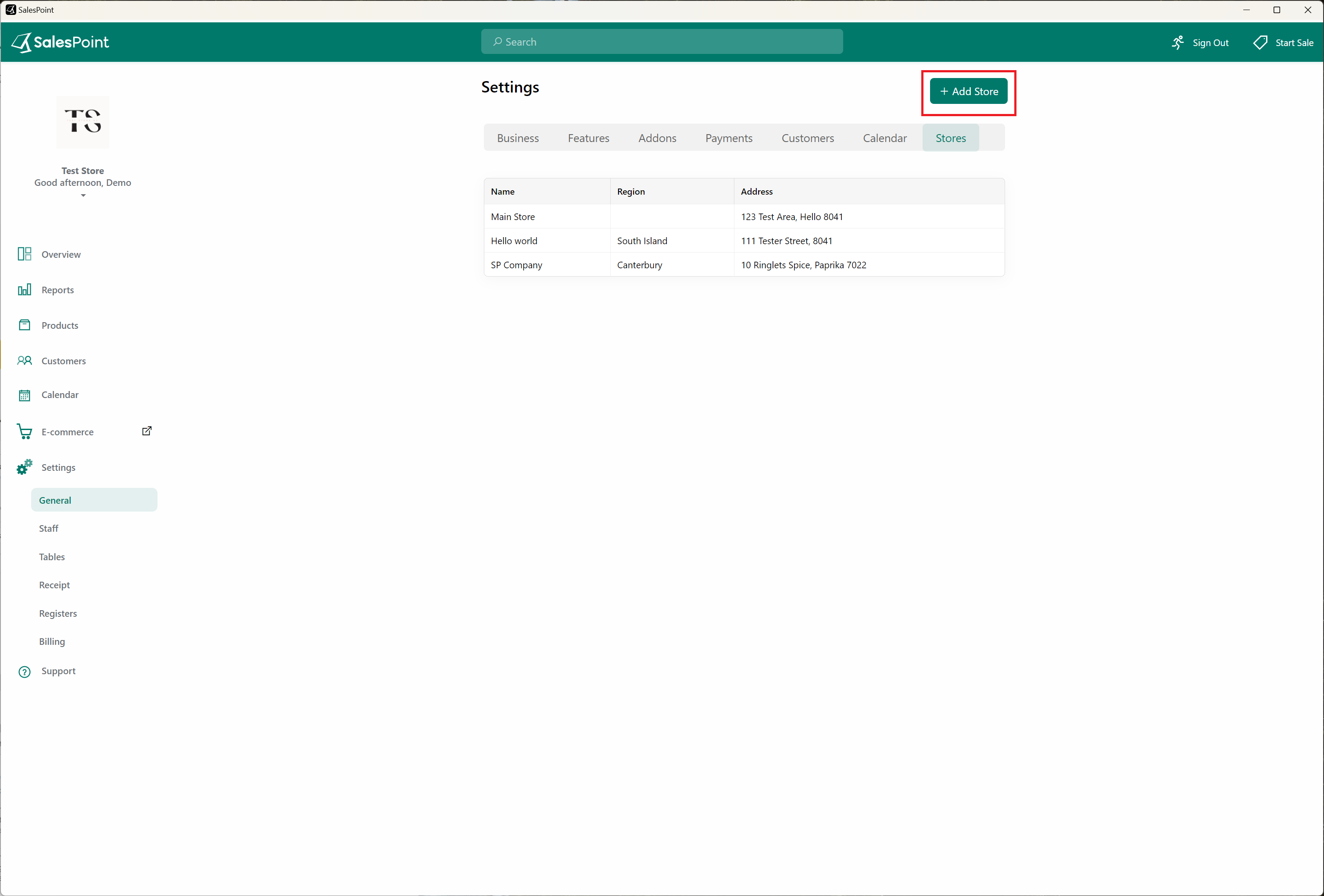 SalesPoint Support | Set Up Multiple Stores